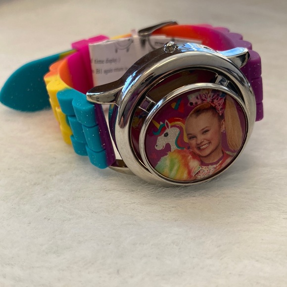 Accutime | Accessories | New Jojo Siwa Watch Rainbow Colored Band Cover ...